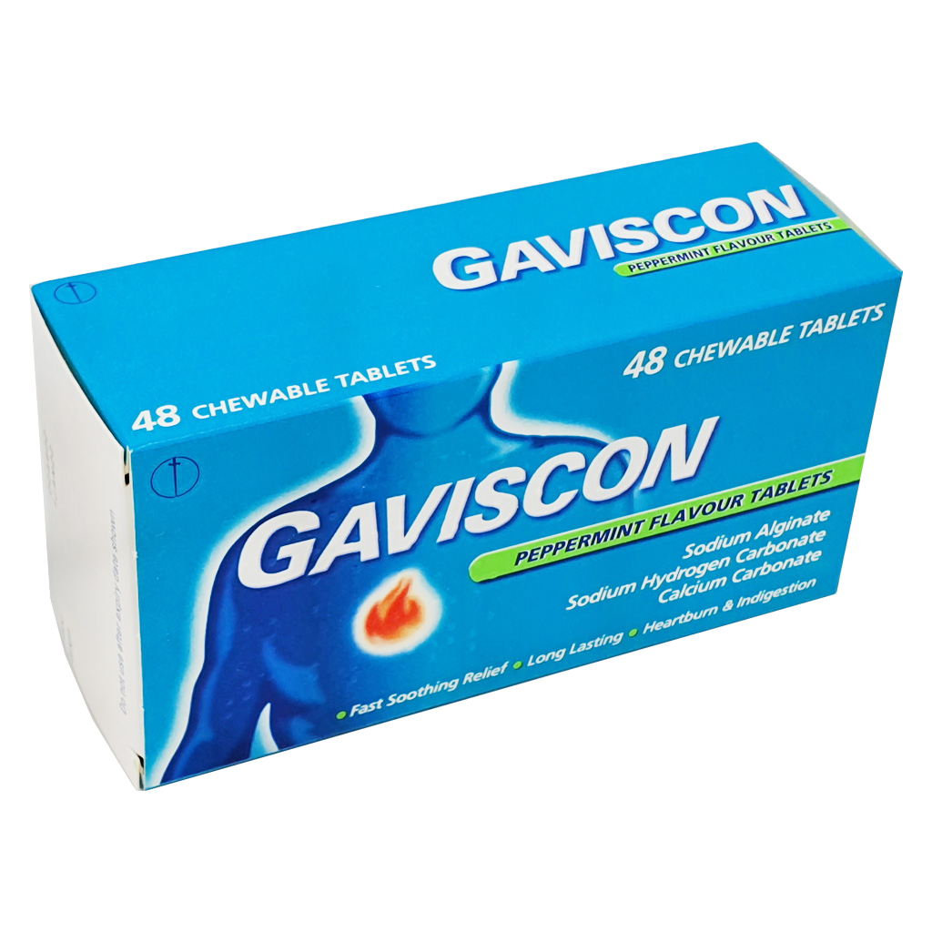 Buy Gaviscon Peppermint Tablets | Indigestion | Meds UK
