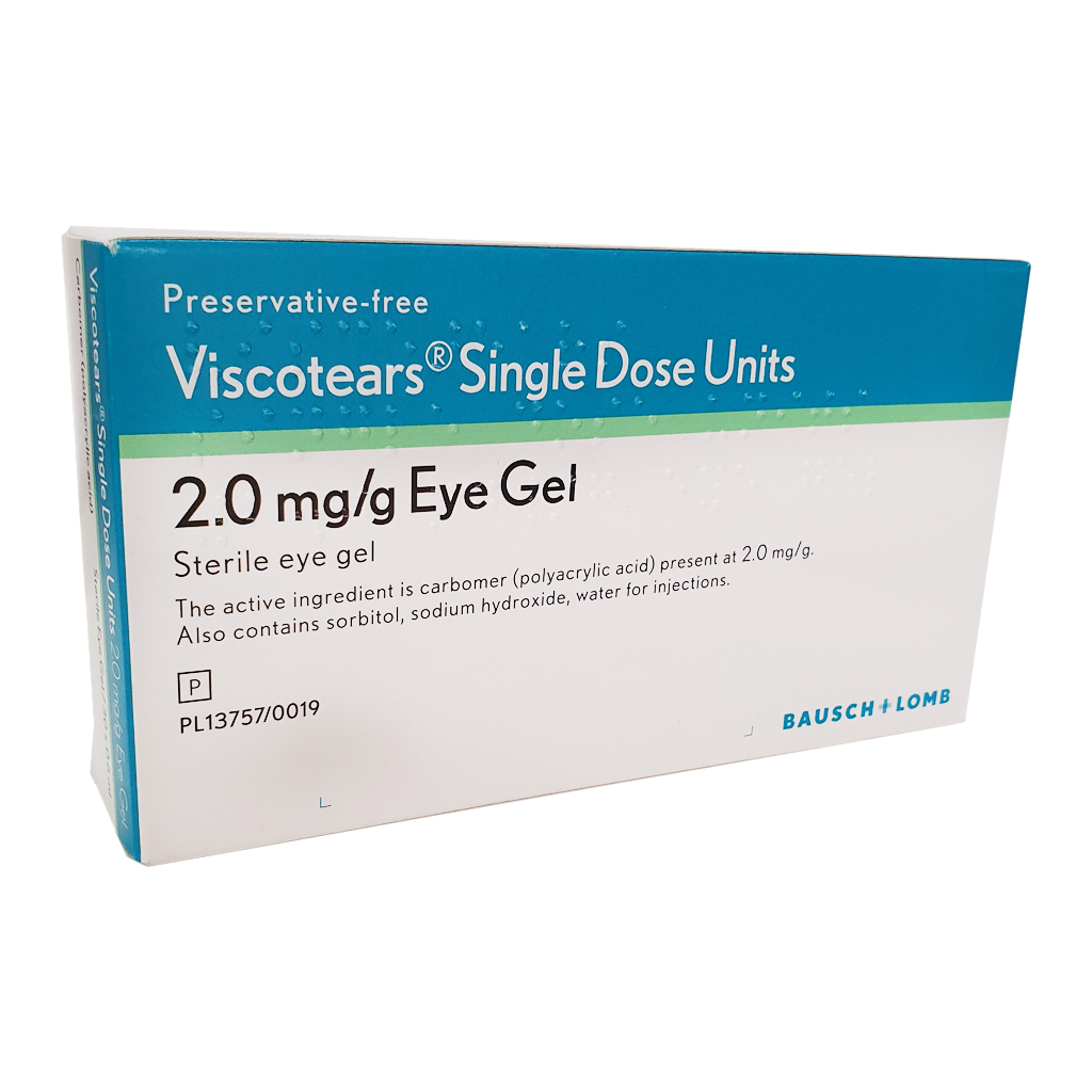 Buy Viscotears Eye Gel Single Unit Dose Drops - 30UD Online