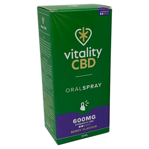 Vitality CBD 1200mg Oral Spray Berry Flavour 30ml | CBD Drops | UK ...