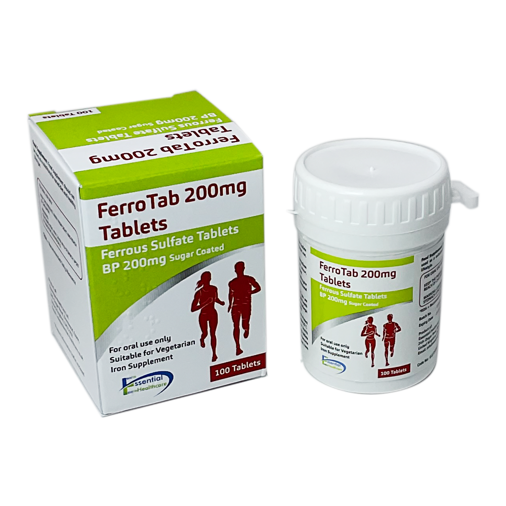 Buy Ferrous Sulfate 200mg Tablets x100 | Supplements | UK Online Pharmacy