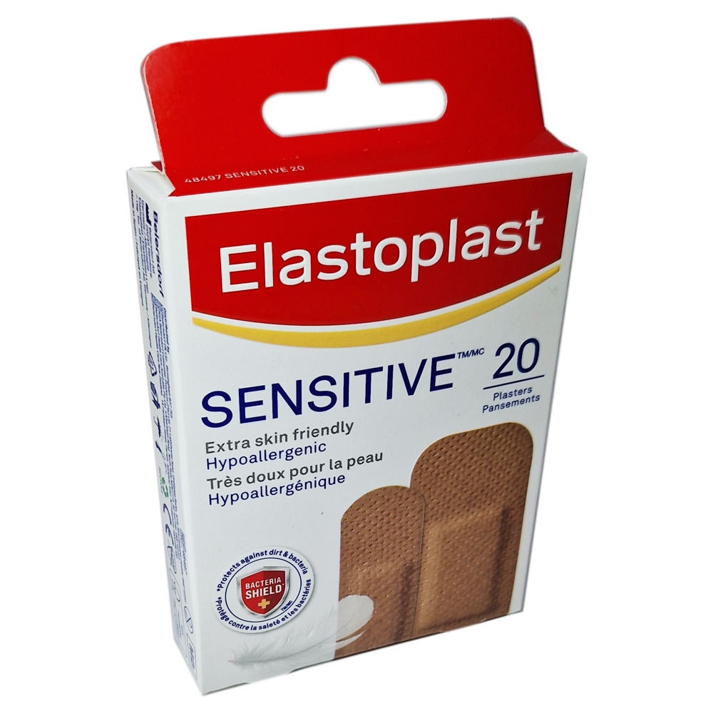 Buy Elastoplast Sensitive Light Plasters x20 | First Aid | UK Meds